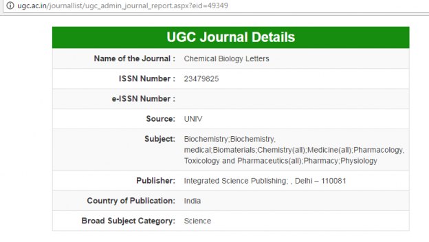 UGC approved journals list – ScienceIn Publishing